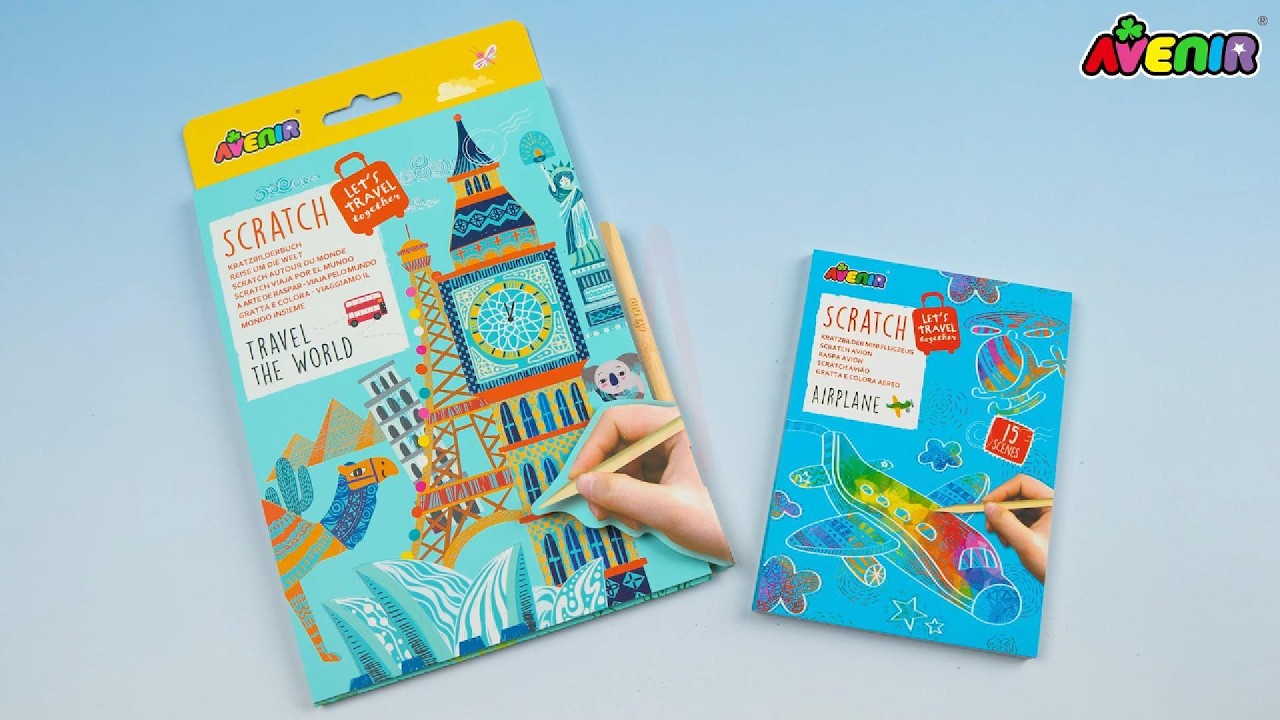Less packing, more scratching - Travel The World A5 Scratch Book - YouTube