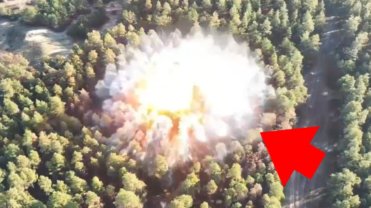 Fully Loaded BM-21 Grad Hit While In Hiding (Massive Explosion) - YouTube