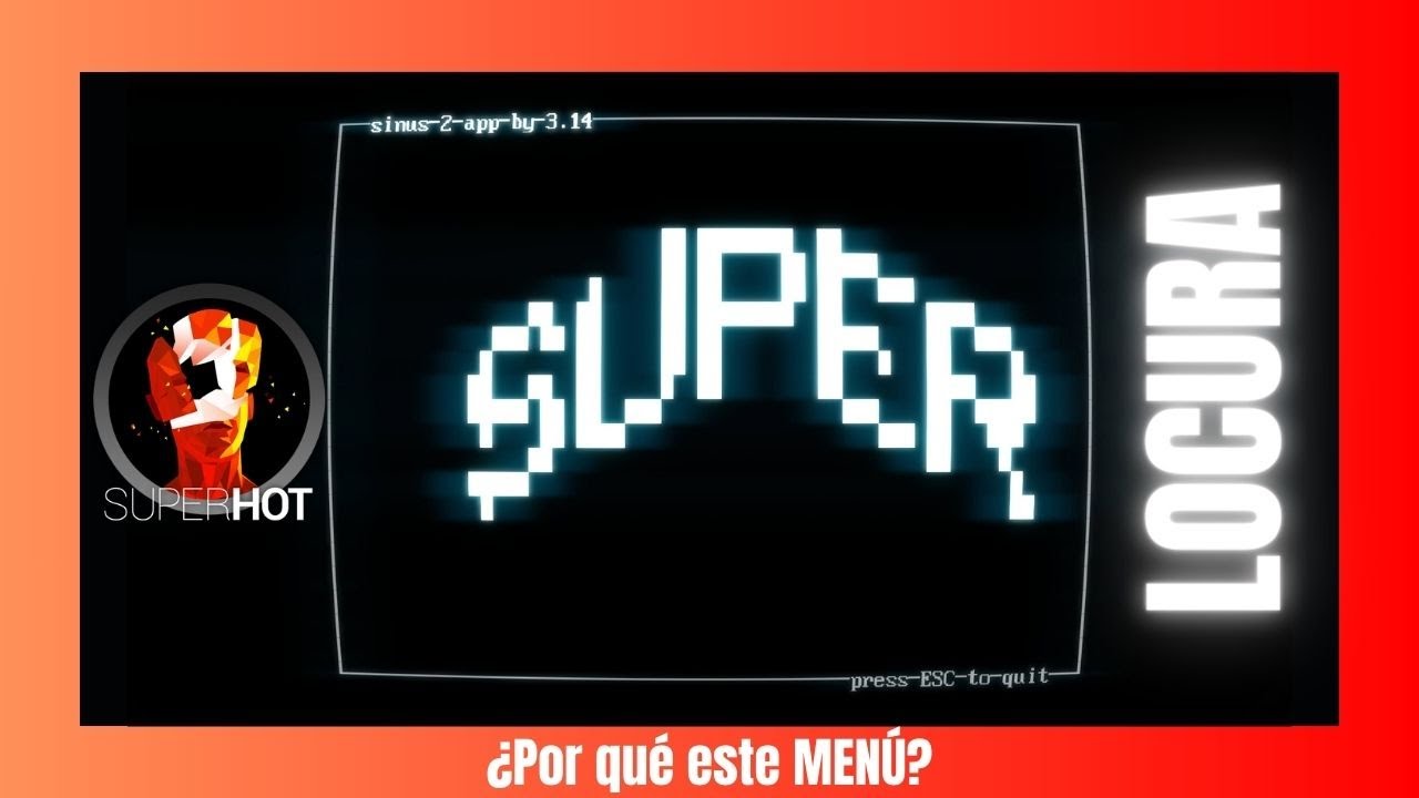 ⏩ SUPERHOT ⏪ ¿pero qué es ESTE MENÚ | El MENÚ MÁS INNOVADOR que he ...