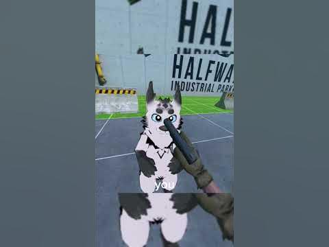 Showing a furry NPC how to shoot a gun in bonelab #bonelab #vr #shorts ...