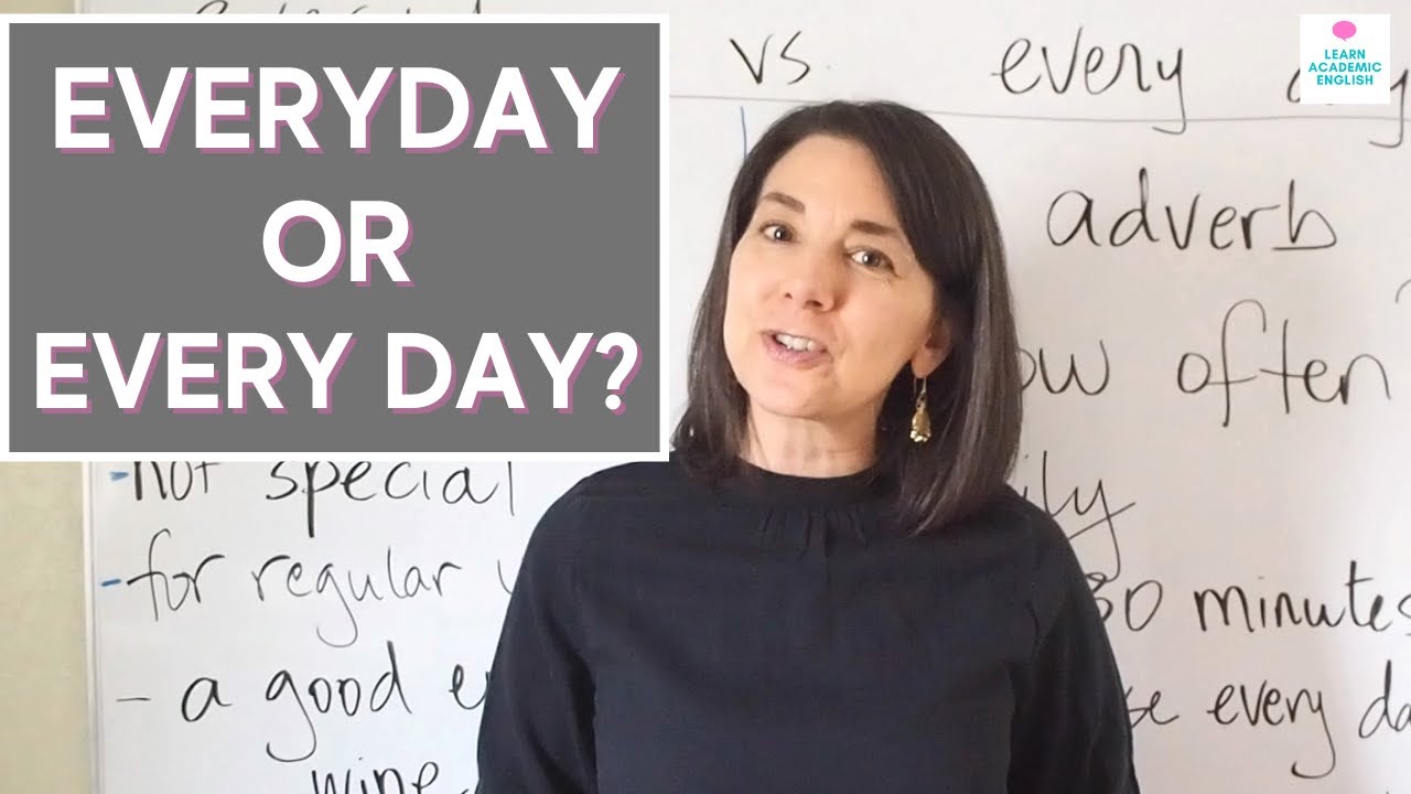 EASY ENGLISH GRAMMAR TIP: What's the difference between everyday and ...