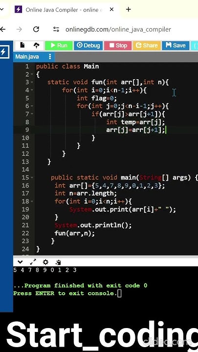 Bubble Sort Coding Dsa Javaprogramming Leetcodejava Forloop Like Entertainment Enjoy