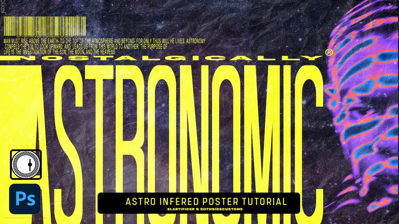 Turn PHOTO Into Blurry Exposure Heatmap Astro Poster Design (+FREE ...