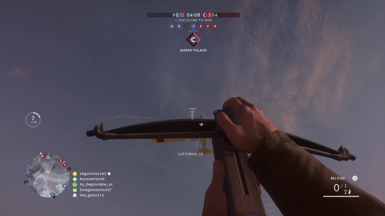 Battlefield 1 epic crossbow vs bomber - YouTube