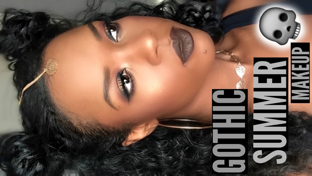 GOTHIC SUMMER MAKEUP WITH NEW MAC LIPSTICK 2016 - YouTube