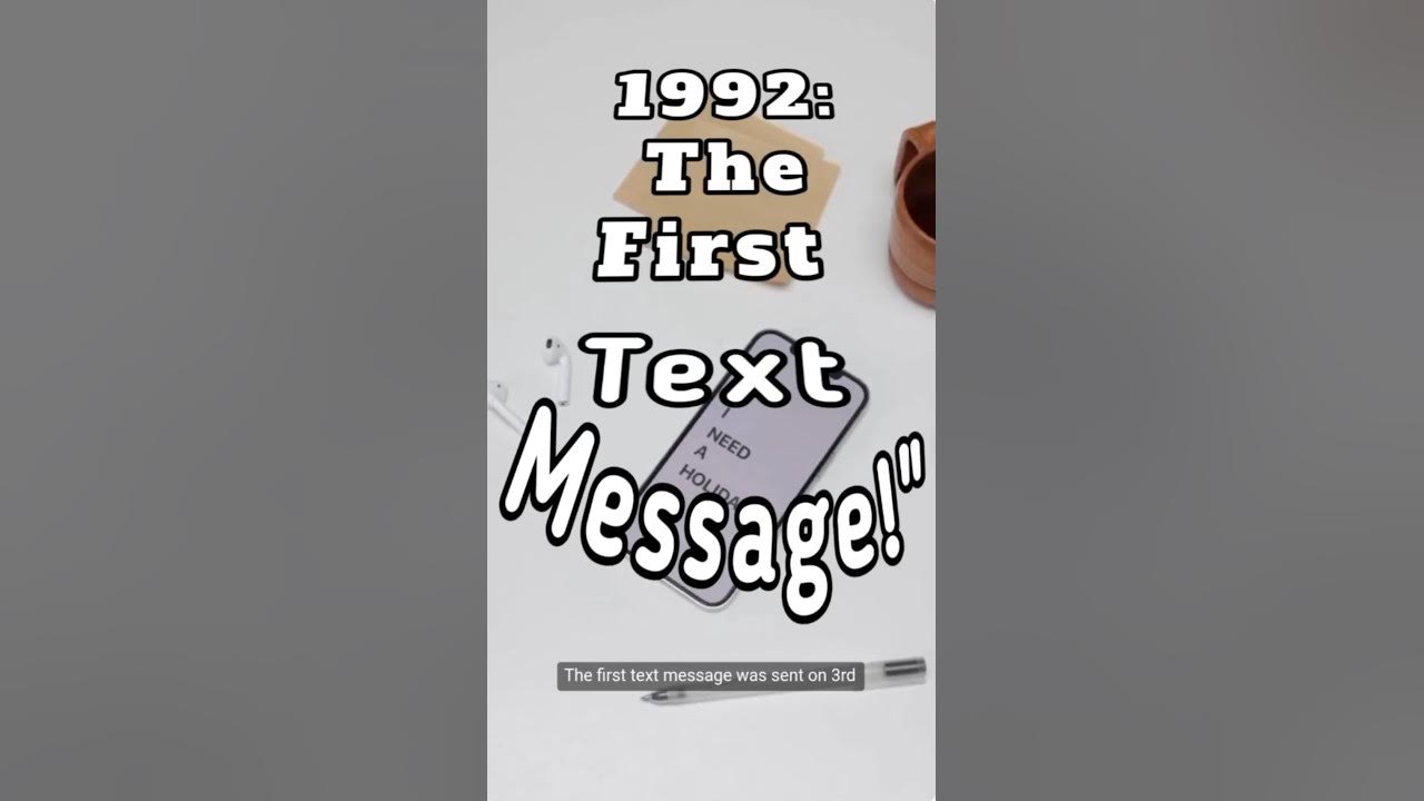 “The first-ever text message was sent in 1992! 📱 #TechHistory # ...