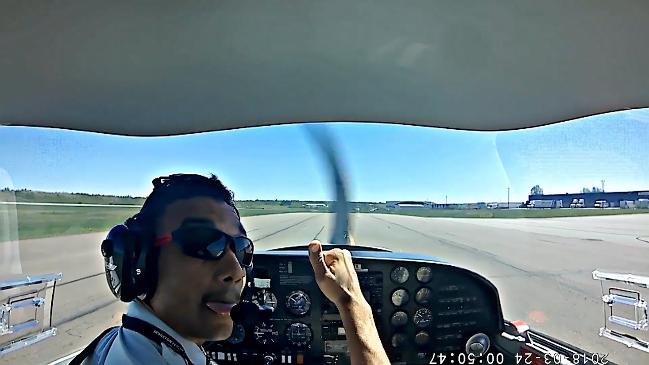 First Flight VLOG!!! - Cross Country flight (Moncton Flight College ...