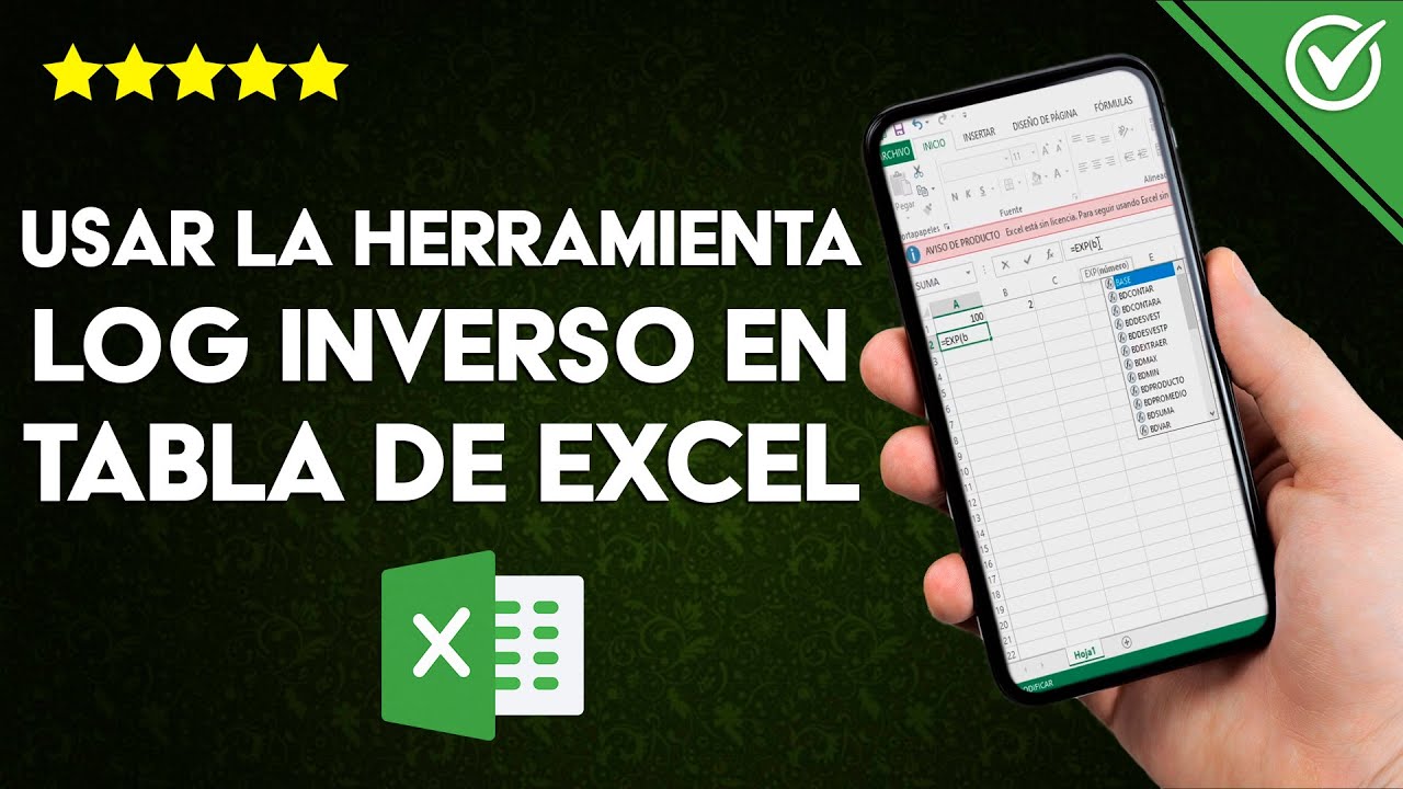 ¿Cómo Utilizar la Herramienta Log Inverso en Tabla Excel? - Fórmula ...
