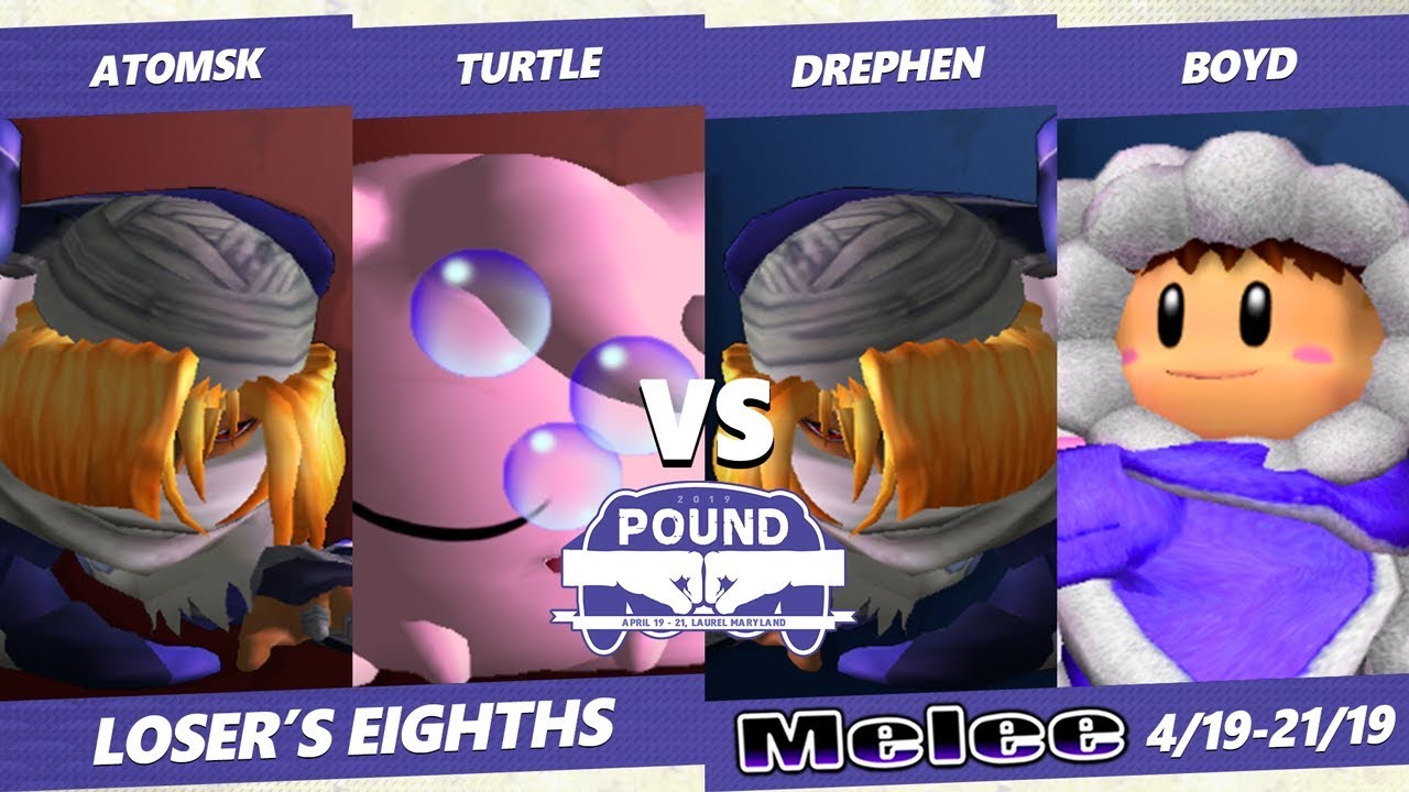 Pound 2019 SSBM Teams - Boyd & Drephen VS Atomsk & Turtle - Smash Melee ...