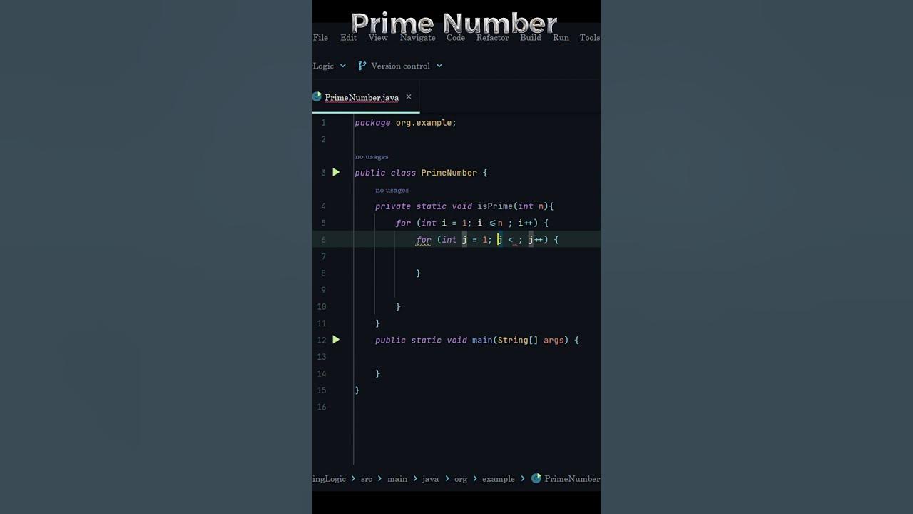 Prime Number | Java #youtubeshorts #coding#java #shorts #shortvideo #viral #shortsfeed #short # ...