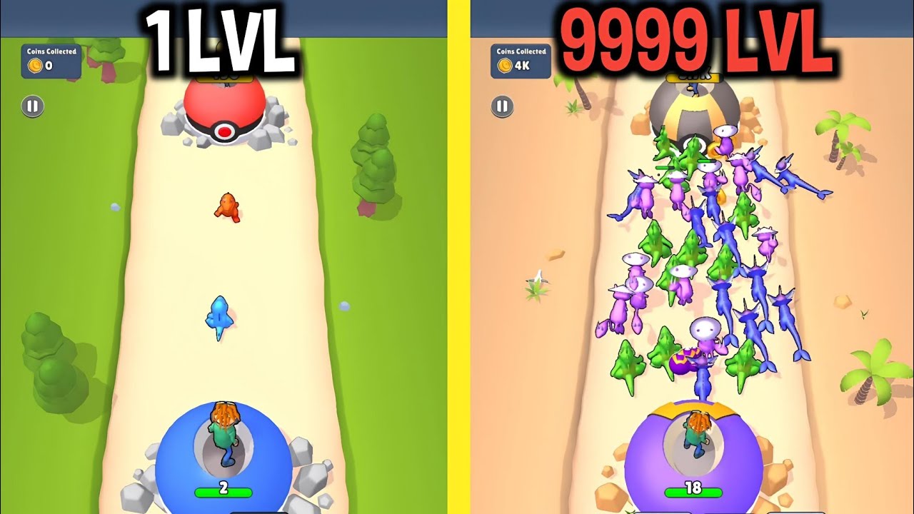 MAX LEVEL in Pokemon Evolution Game - YouTube