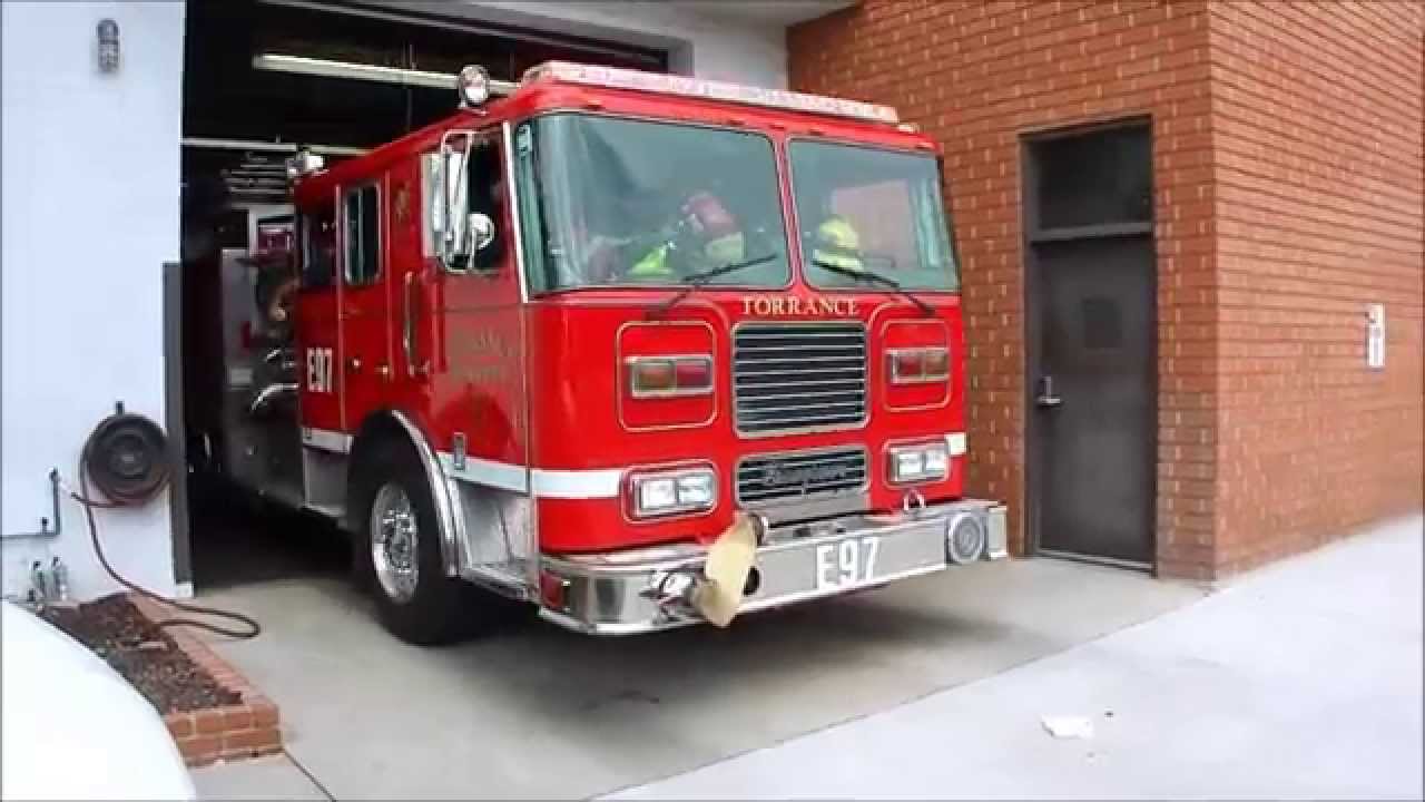 Seagrave Engine 97 E97 - Torrance Fire Department Station No.1 - YouTube