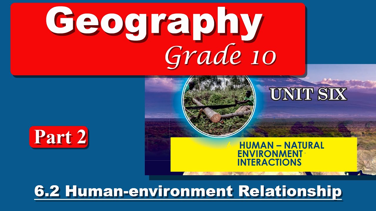 Grade 10 geography unit 6 part 2 | Human - Natural Environment ...