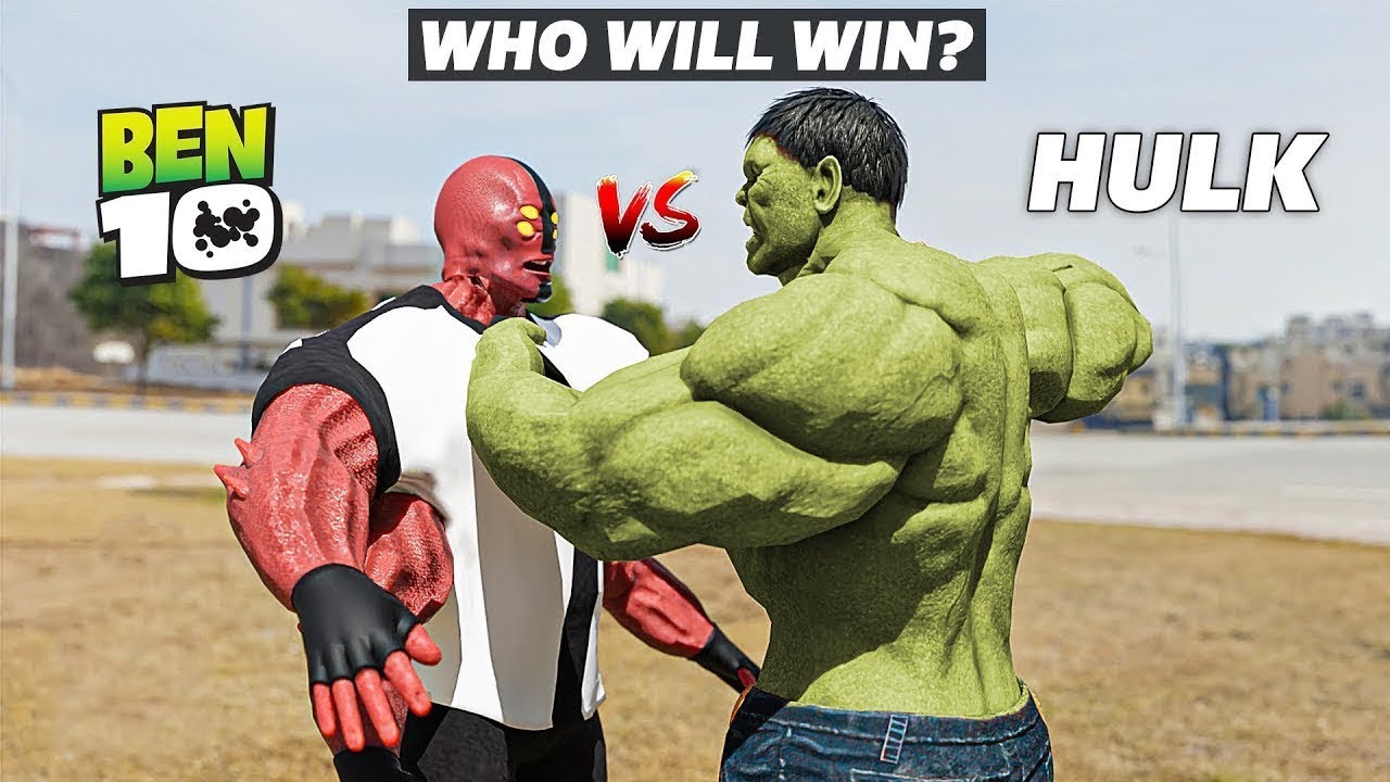 The Hulk VS Ben 10 Four Arms 2 | Epic Battle & Transformations in Real ...