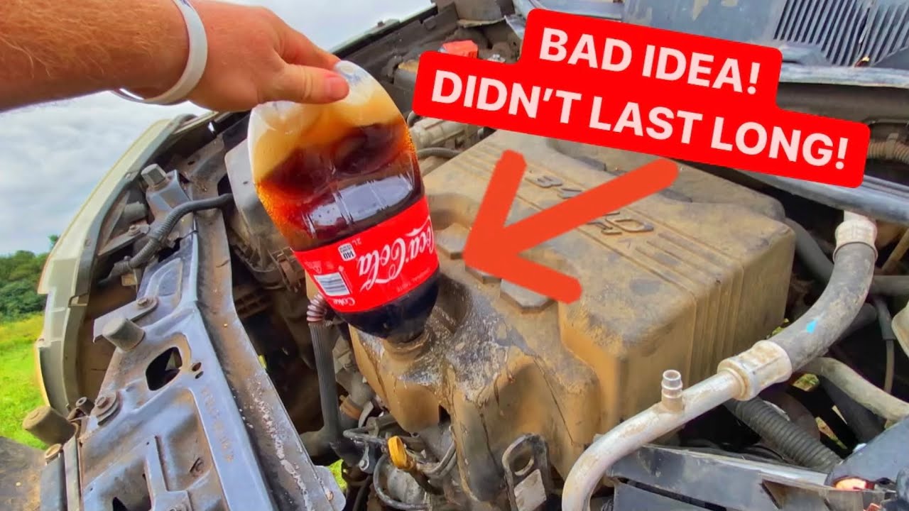 I Replaced My Engine Oil With Coke - YouTube