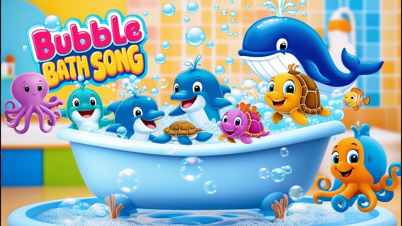 Bubble Bath Song with Sea Animals! | Fun & Bubbly Kids Song | Bath Time ...