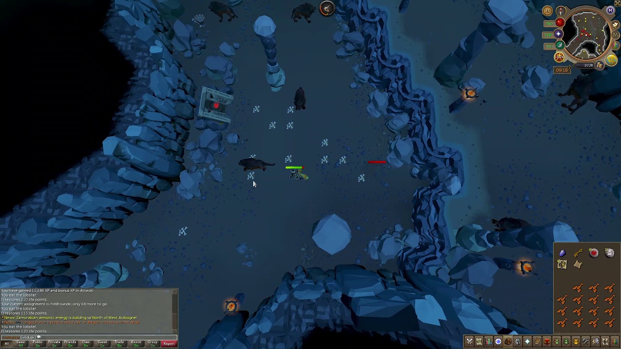 RuneScape training slayer and attack #2 - YouTube