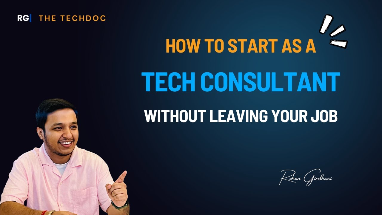 You can become a Tech Consultant from your side hustle - YouTube