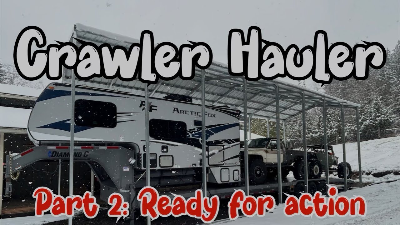 Part 2 Crawler hauler build diamond c gooseneck arctic fox 1150 camper ...