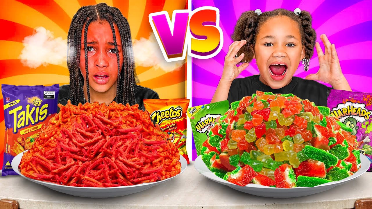 SPICY VS SWEET FOOD CHALLENGE 🌶️ - YouTube