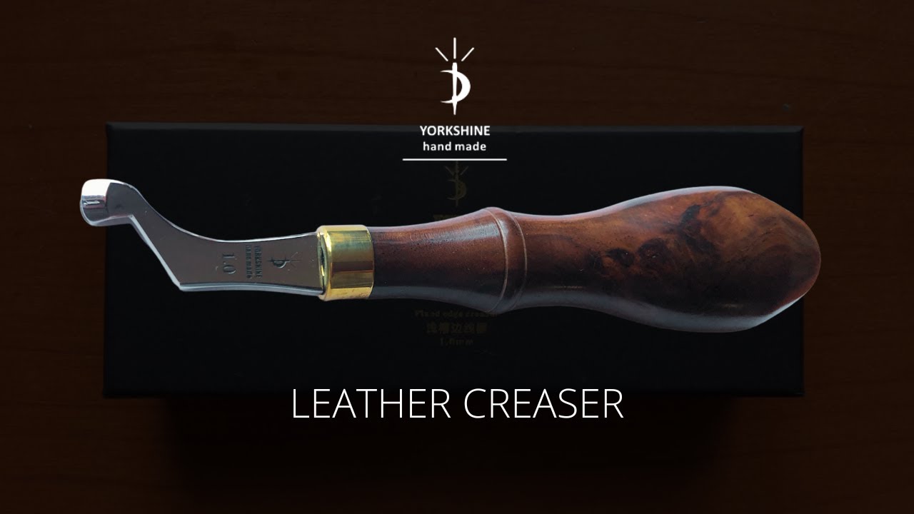 Yorkshine leather creaser, edge creasing tool quick review - YouTube
