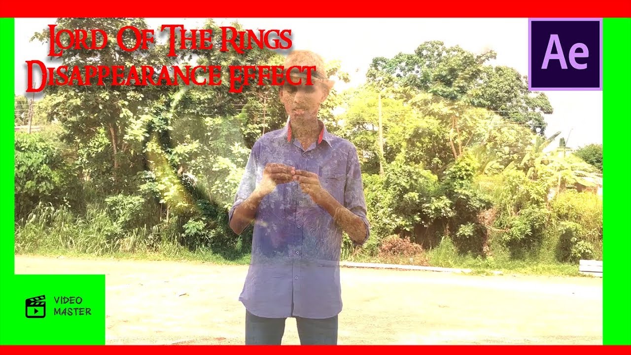 How to make someone disappear in adobe after effects - YouTube