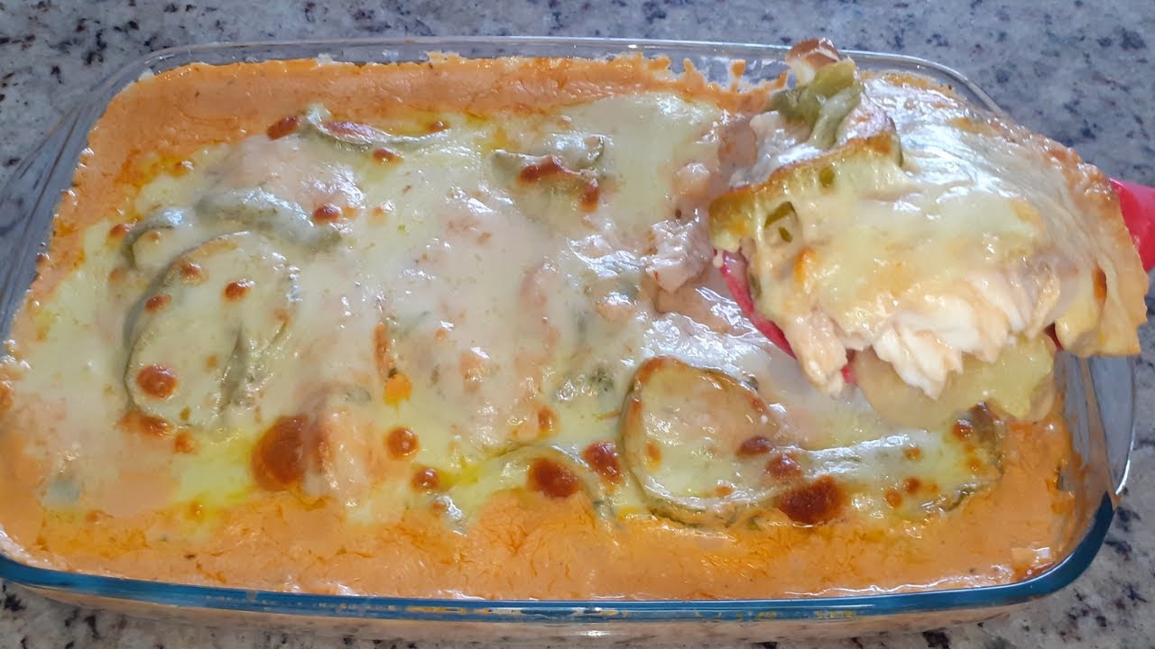 FILÉ DE PEIXE ASSADO COM BATATA AO MOLHO || FÁCIL E MUITO SABOROSO ...