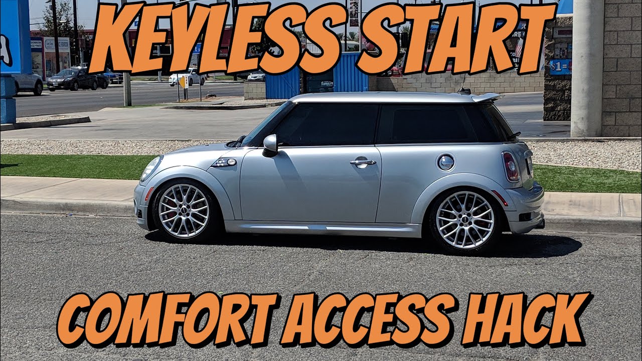 MINI COOPER HACK(comfort access) KEYLESS START - YouTube
