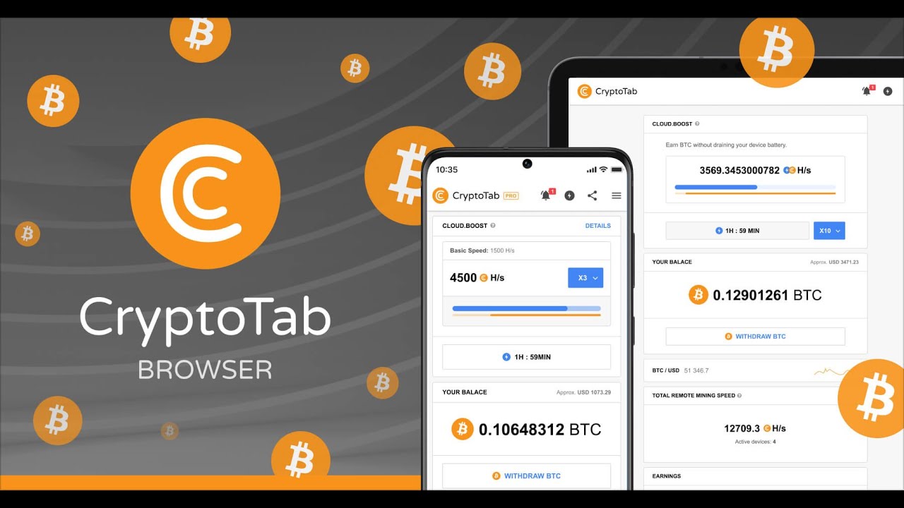 Free BTC Mining with phone/PC Cryptotab Browser pro -Online Earning ...