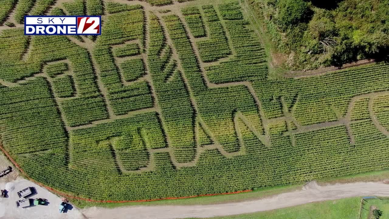 Corn Maze at Wojcik Farm in Blackstone - YouTube