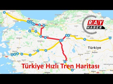 Türkiye Hızlı Tren Haritası