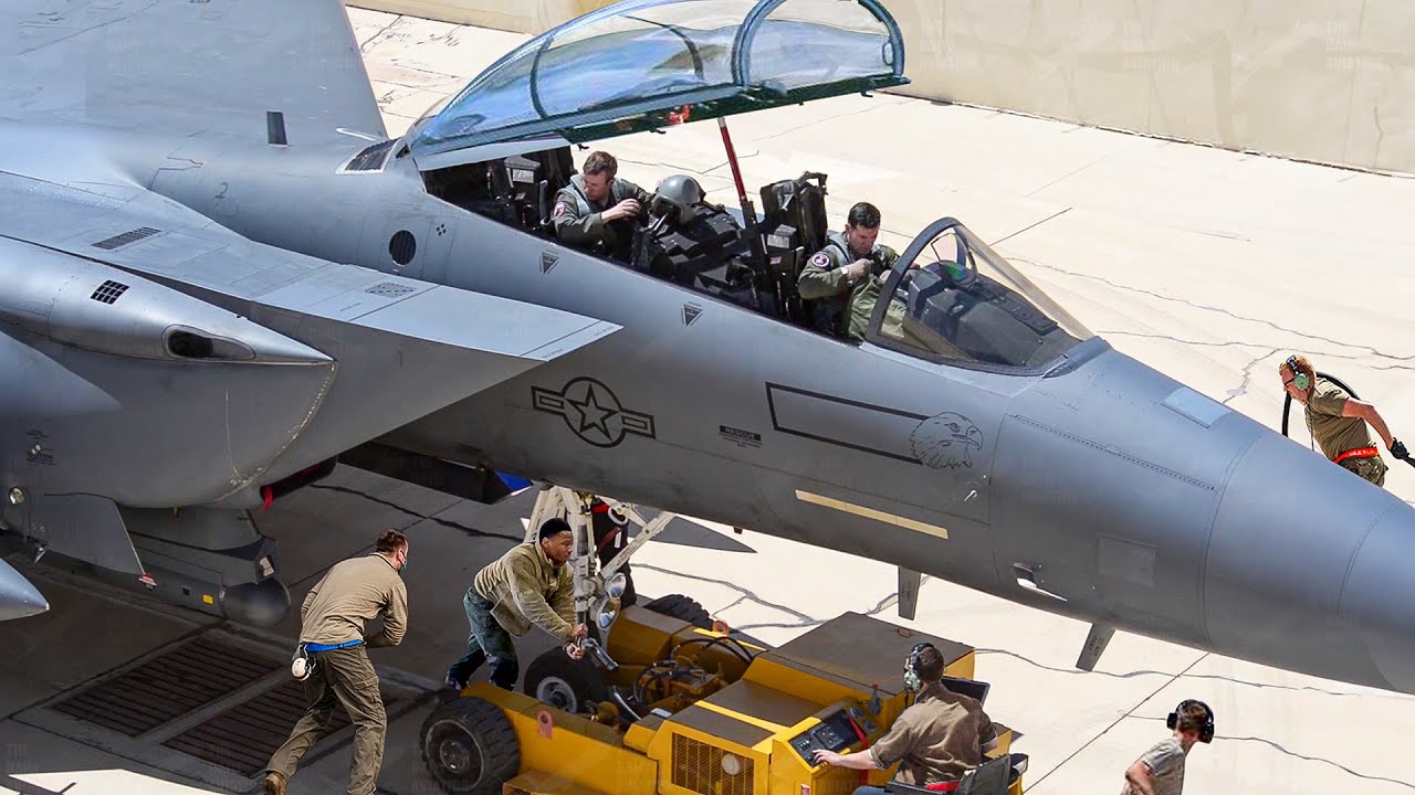 Preparing US Most Feared Interceptor Jet Before a Mission - YouTube