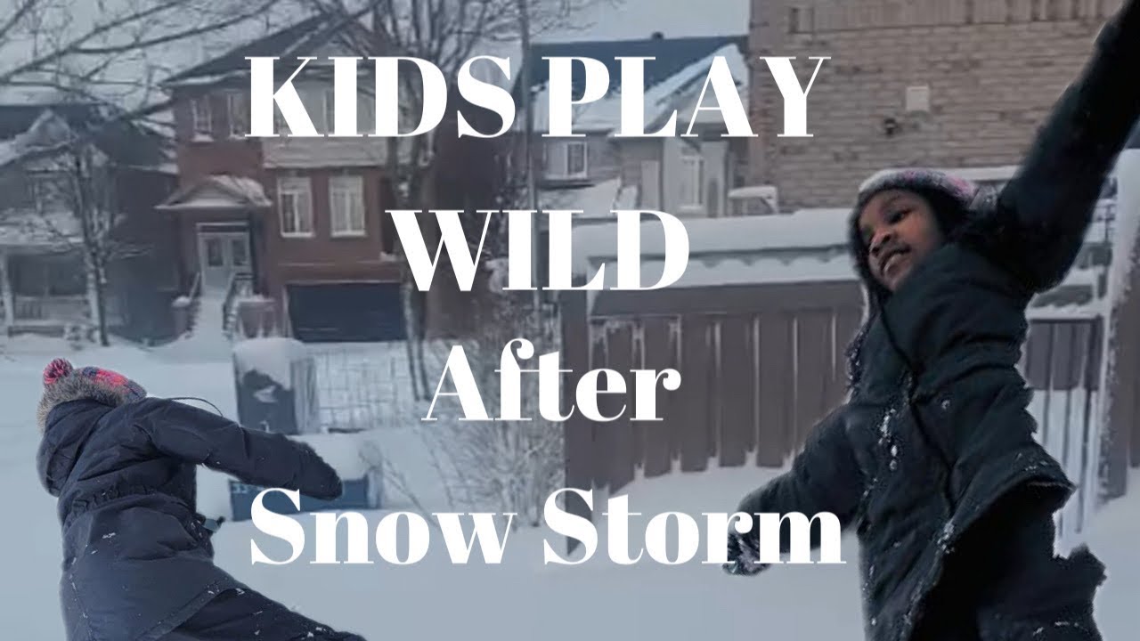 KIDS PLAY WILD After The BIG Snow Storm! - YouTube