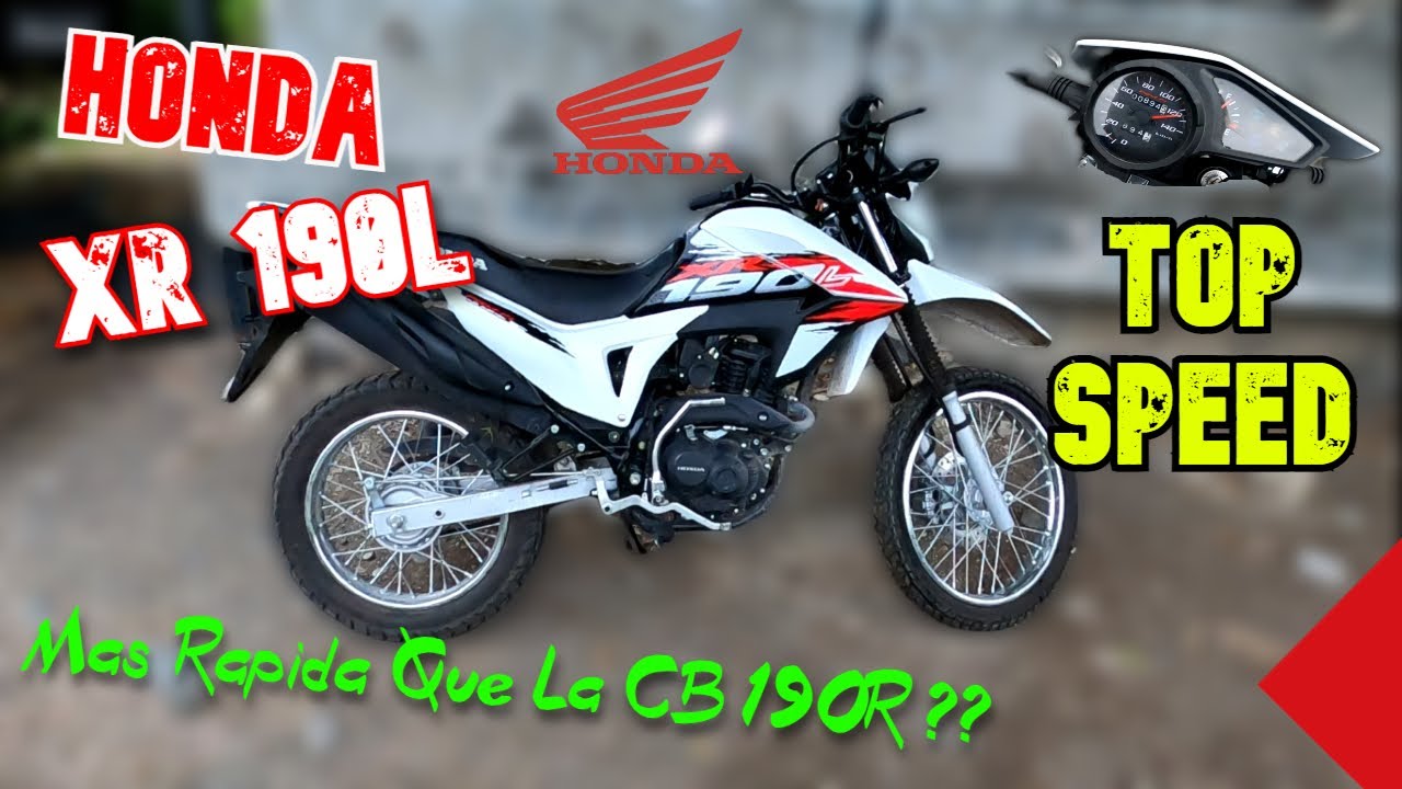 Honda Xr 190 L Top Speed, corre mas que la cb190r - YouTube