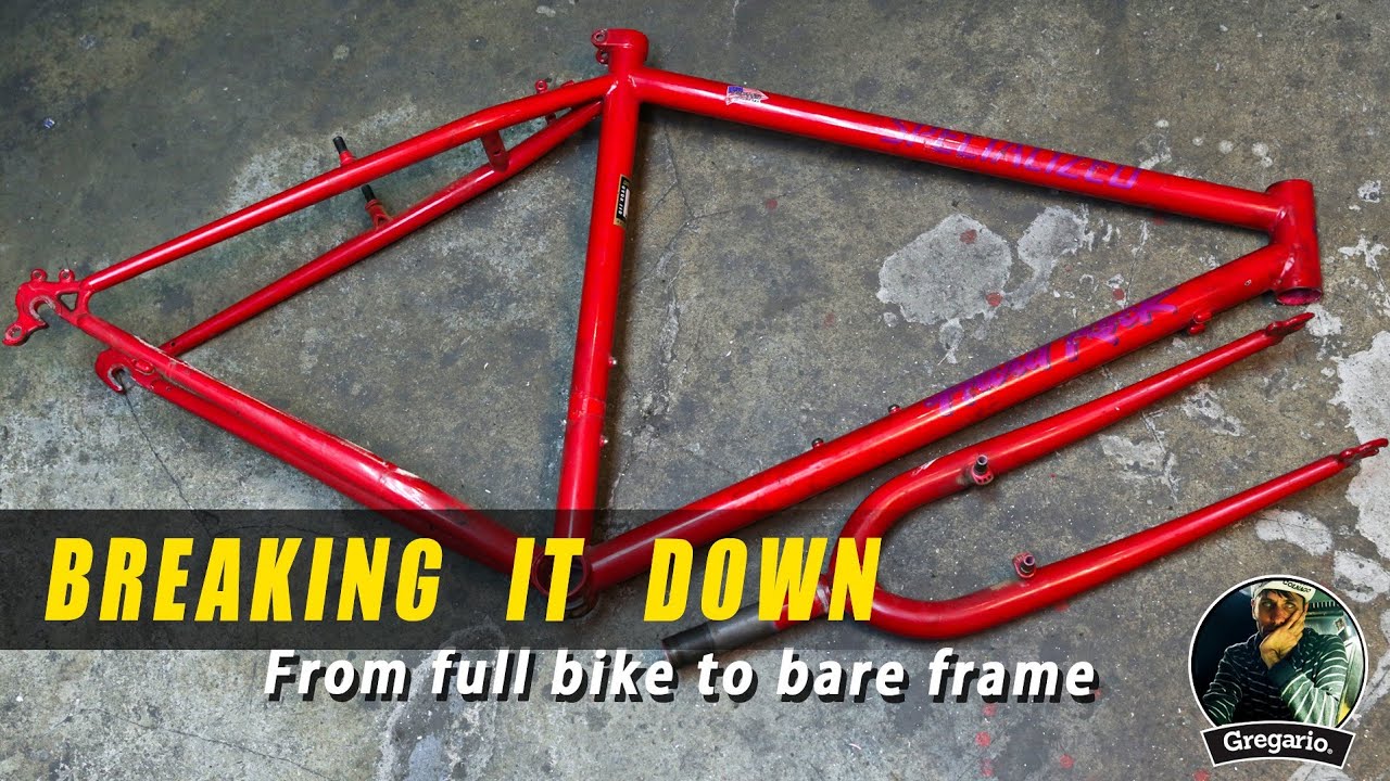 This 90's Specialized Hardrock mountain bike gets broken down to frame ...