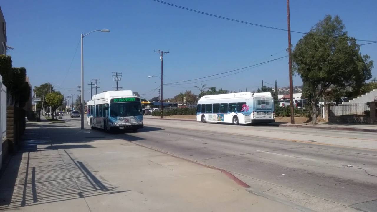 Montebello Bus Lines New Flyer GE40LFR 2805 and New Flyer C40LFR 1003 ...