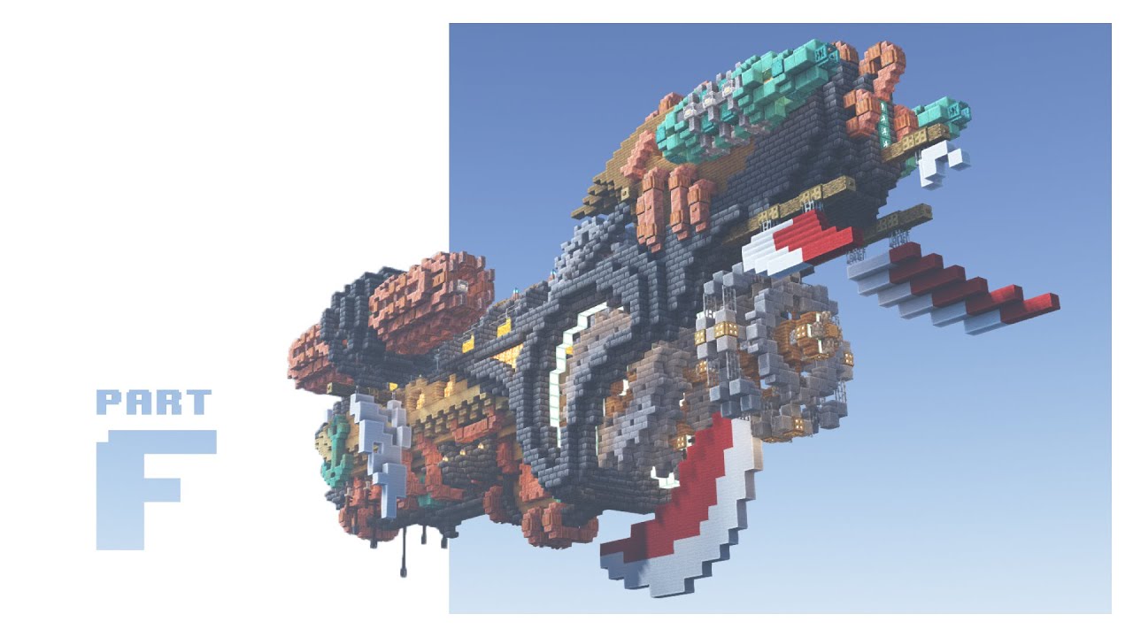 Minecraft | How to Build SteamPunk SpaceShip [Part F] - YouTube