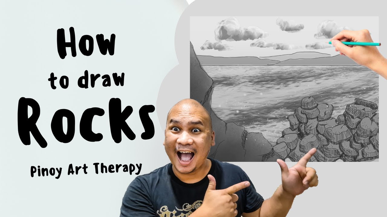 How to Draw Realistic Rocks (Art Tips & Techniques) - YouTube
