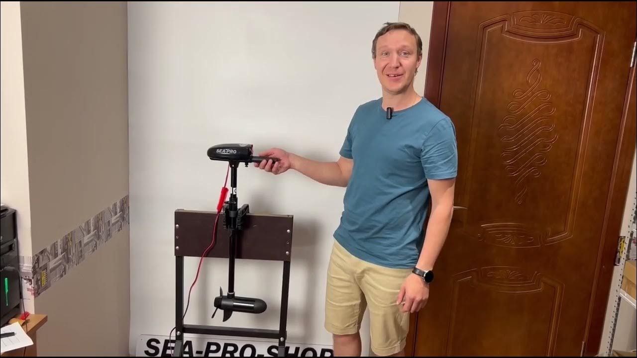 Транцевый электромотор SEA PRO 24/60 - YouTube