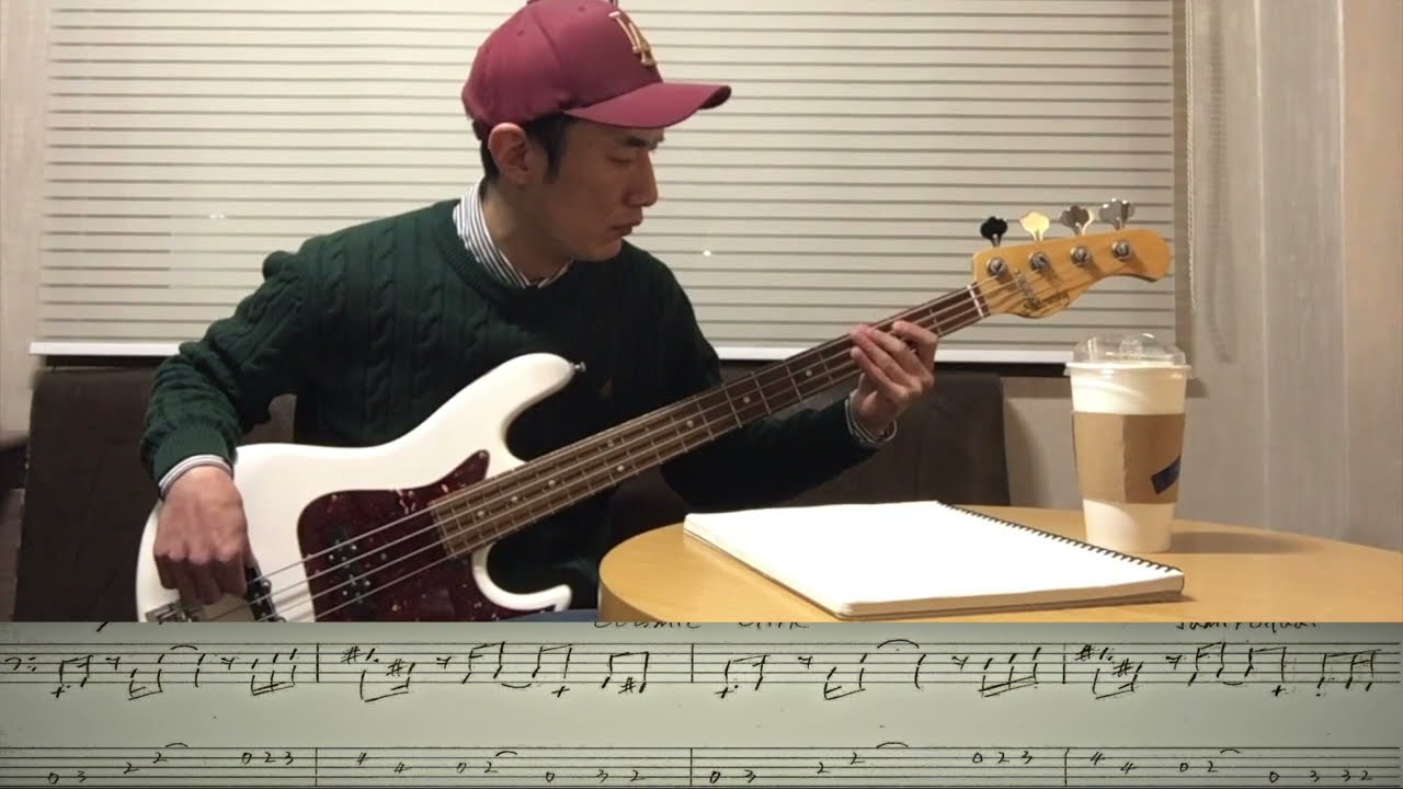 Jamiroquai Cosmic Girl Bassline Cover With Tab Youtube