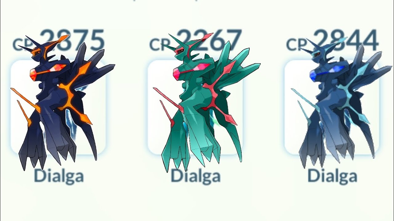 😱original forms of dialga battle in pokemon go shiny dialga special ...