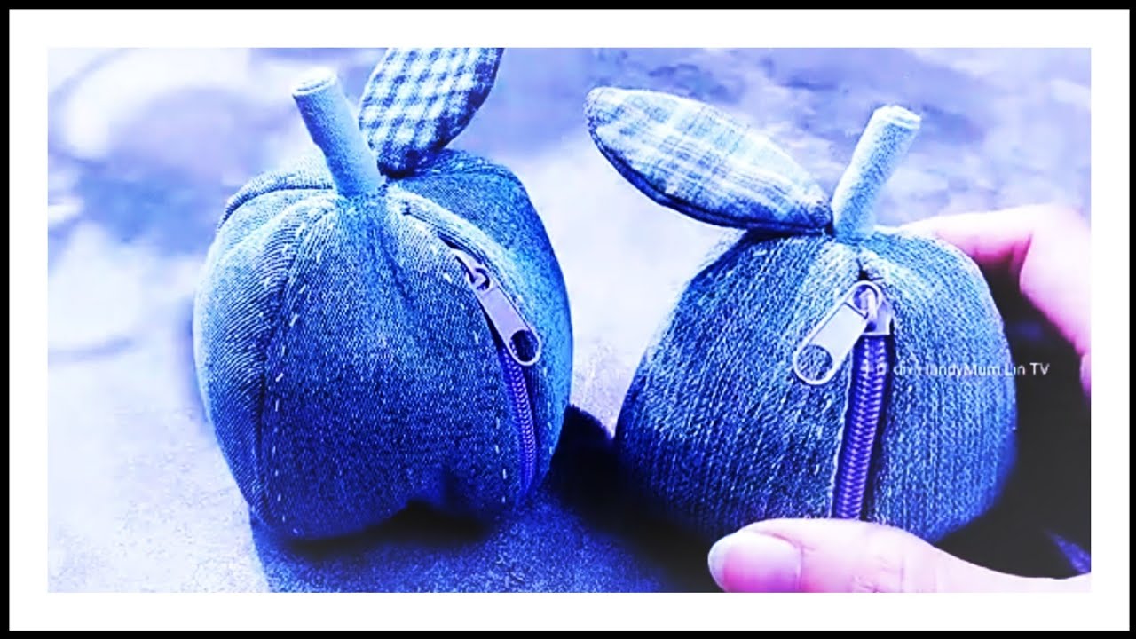 👍DIY Tutorial: How to Make an Adorable Apple Shaped Pouch - YouTube
