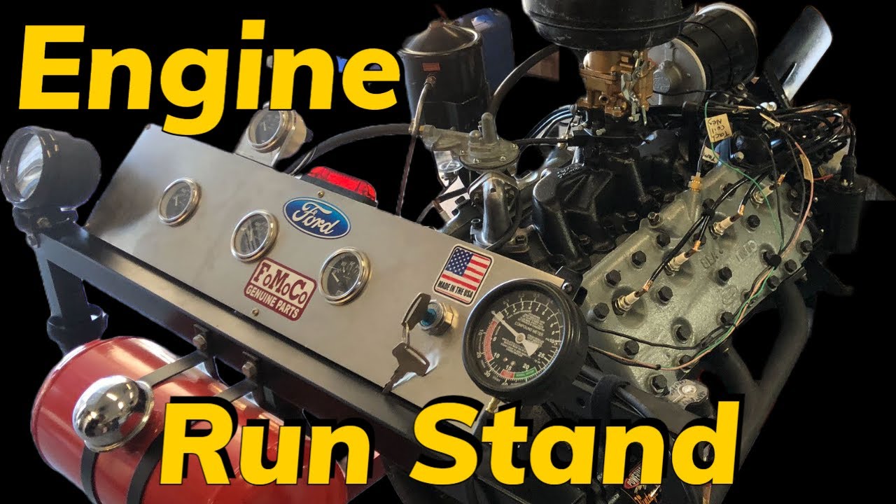 Engine Test Run Stand - Time Lapse - Flathead Edition - YouTube