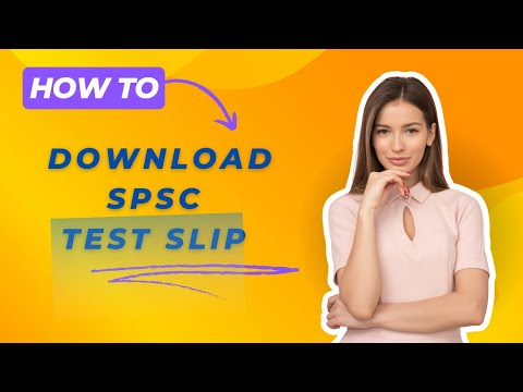 how to download SPSC test slip - YouTube