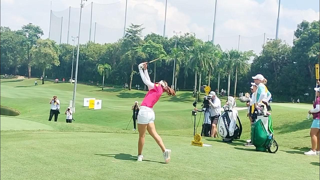 Maybank Championship LPGA 2023 : A Thitikul, R Zhang & T Suwannpura ( 10 Tee ) - YouTube