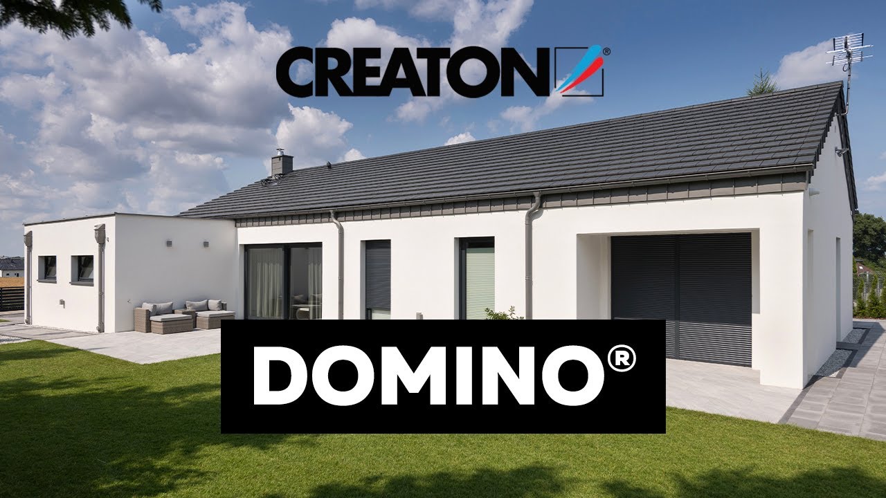 🏠 Realizácia - pálená škridla CREATON DOMINO FINESSE bridlicová engoba ...