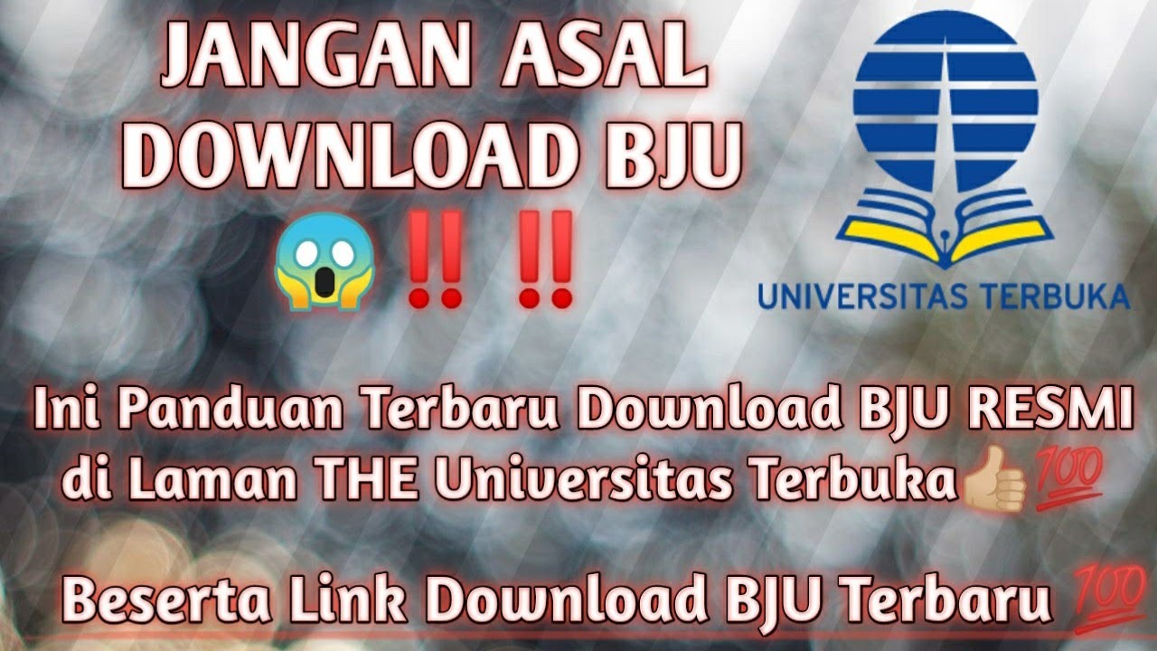 Download BJU Take Home Exam (THE) Resmi Universitas Terbuka | - YouTube