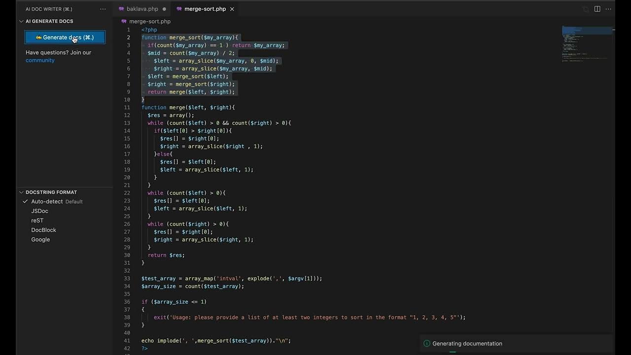 AI Doc Writer for PHP - YouTube