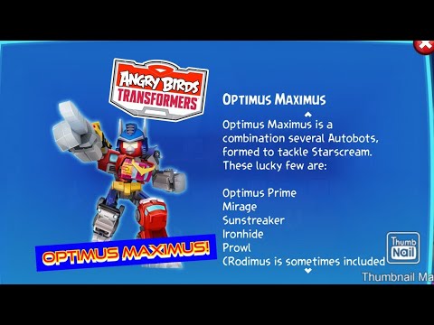 Angry Birds Transfomers: Red as Optimus Maximus! - YouTube