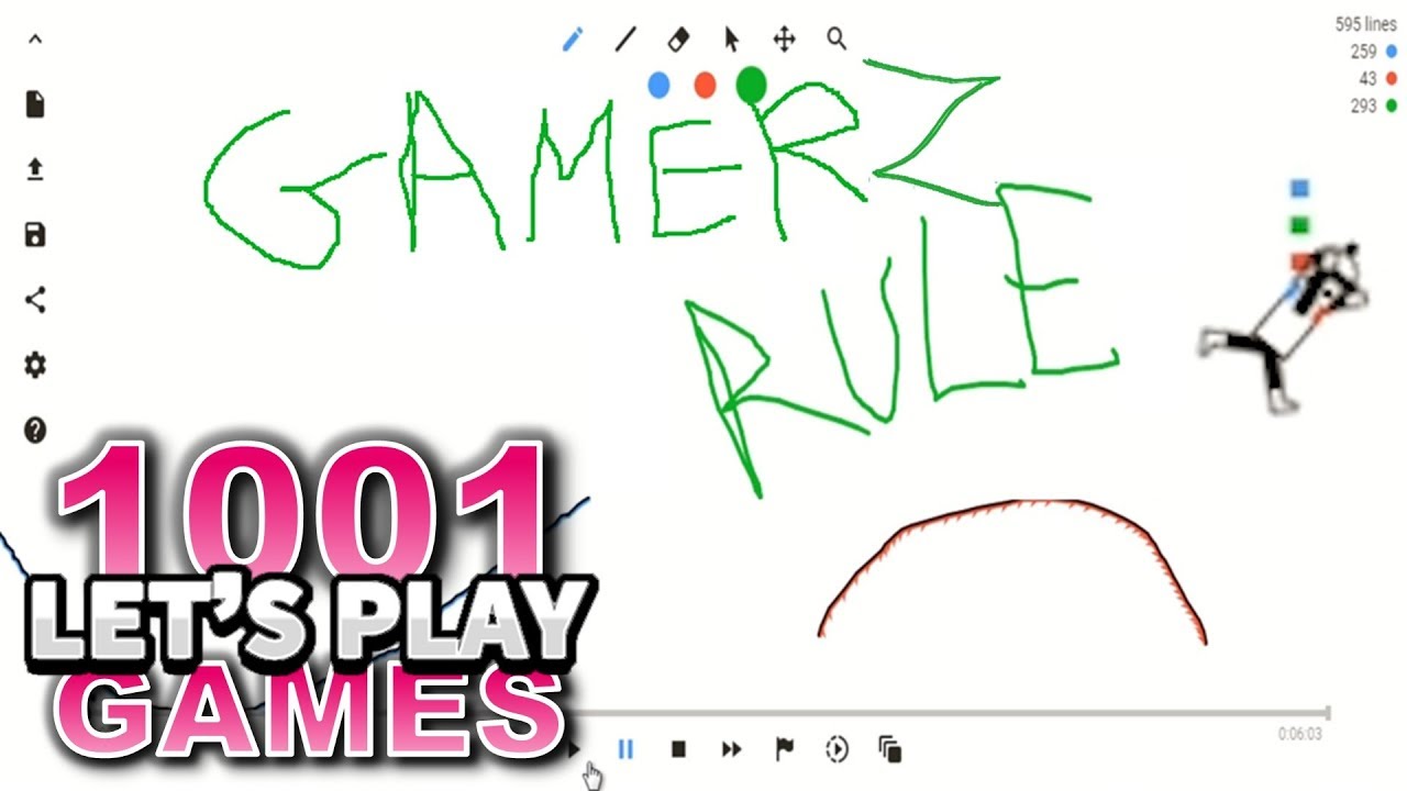 Line Rider (Flash) - Let's Play 1001 Games - Episode 429 - YouTube